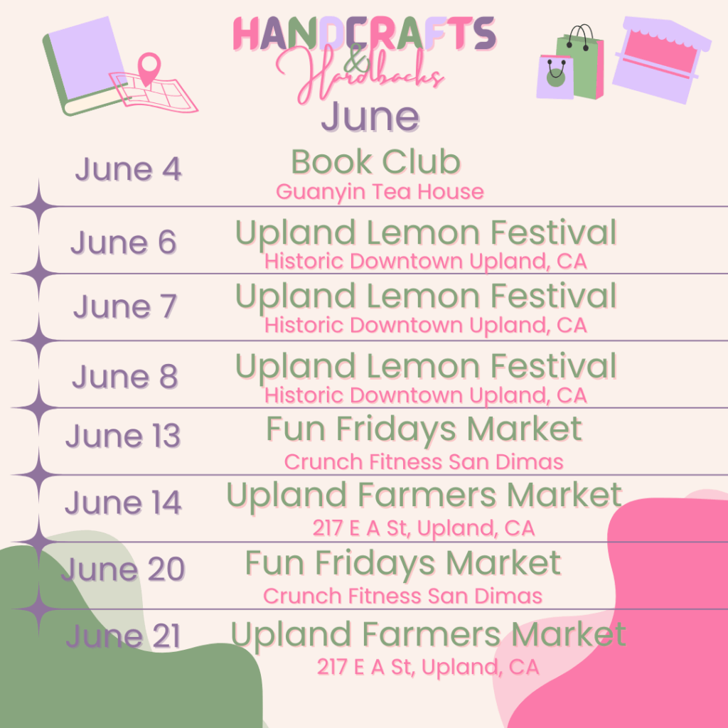 Events - Handcrafts and Hardbacks