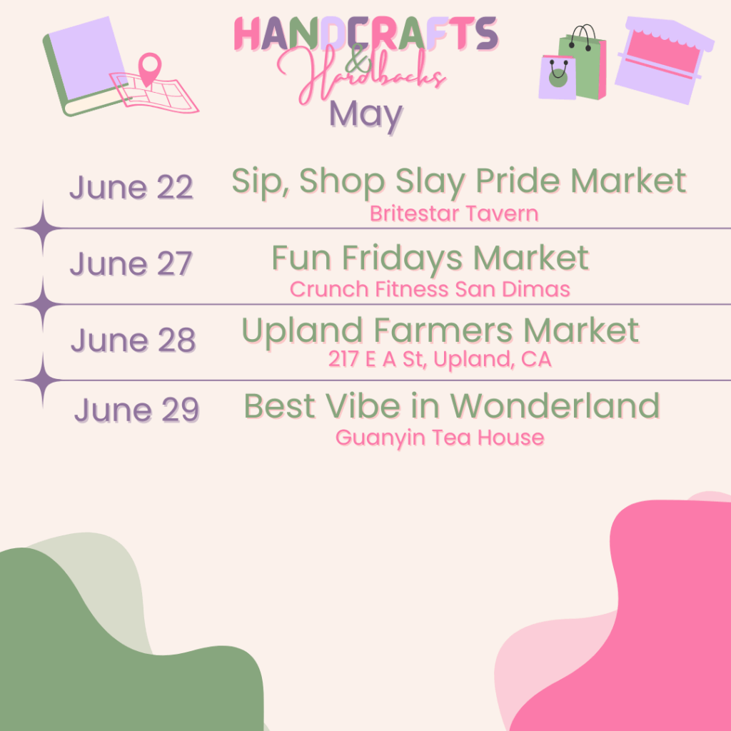 Events - Handcrafts and Hardbacks